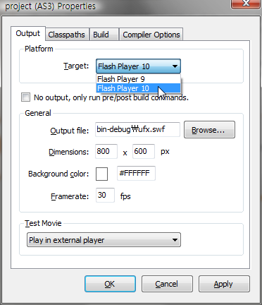 FlashDevelop 에서 Ctrl + ENTER 로 컴파일 하는 방법 | 세계의끝과 플래시 원더랜드